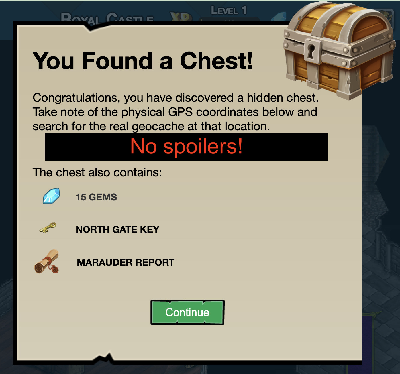 EmberQuest #1 – Castle Storeroom — Geocache of the Week – Official Blog